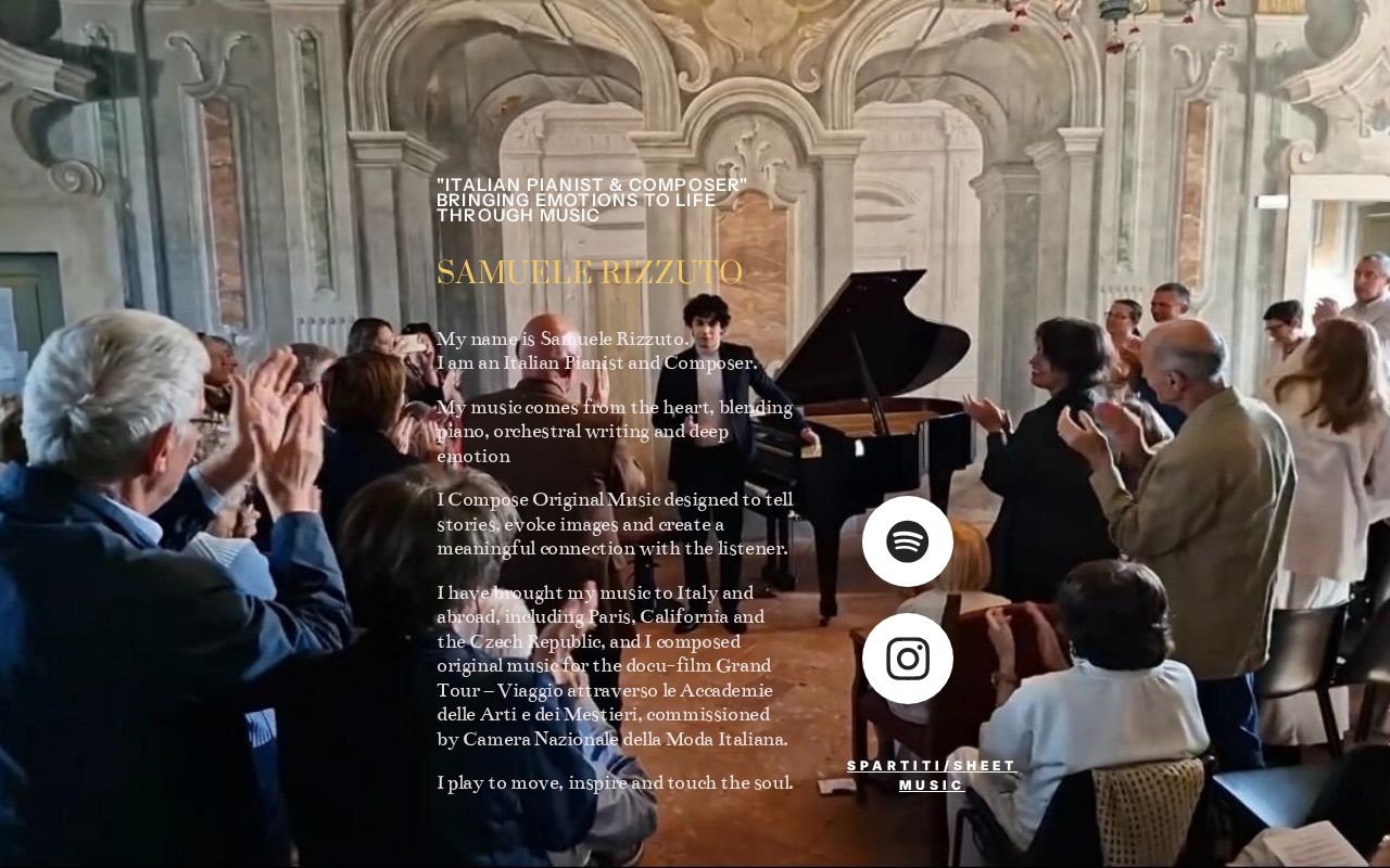 Samuele Rizzuto Pianist Composer